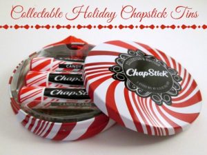 Collectable Chapstick Holiday Tins