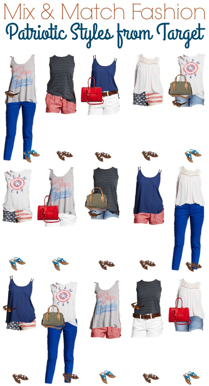 Patriotic Mix and Match Fashion from Target