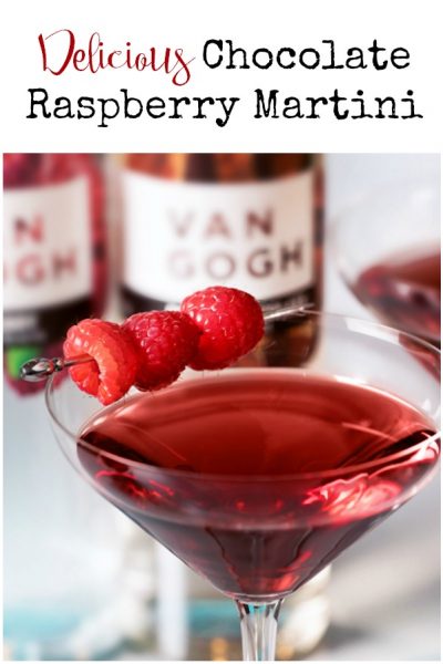 Chocolate Covered Raspberry Martini Cocktail Recipe