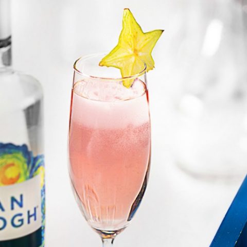 Blackberry Basil Sparkler Cocktail Recipe