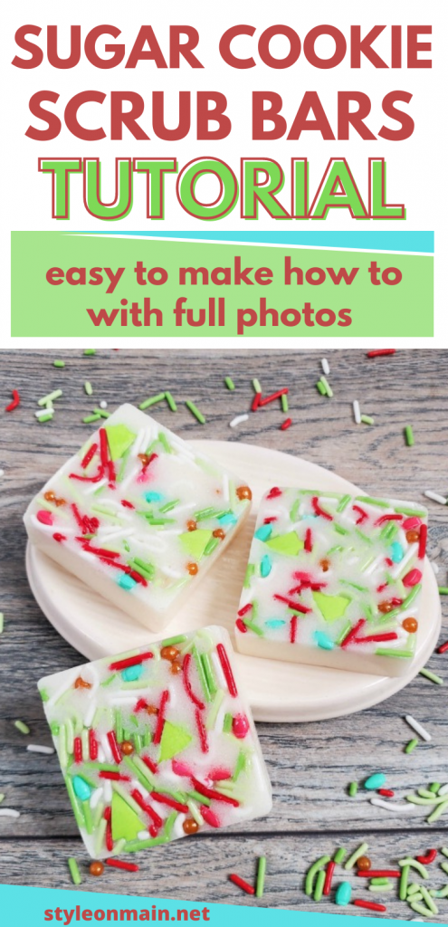 DIY Sugar Cookie Sugar Scrub Bars Tutorial