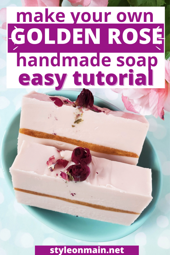Luxurious Golden Rose Handmade Soap Tutorial