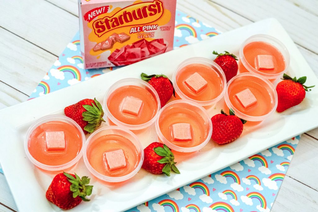 Pink Starburst Jello Shots Style On Main