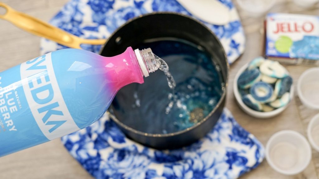 Blue Raspberry Jello Shots