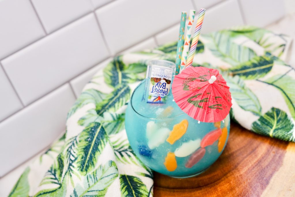 Little Mermaid Boozy Fishbowl Cocktail
